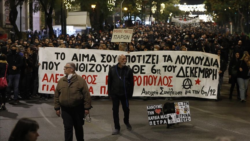 Thousands march in Athens on 15th anniversary of teen’s killing by ...